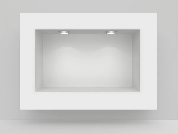 Niche in the wall with light sources. - Stock Image - Everypixel