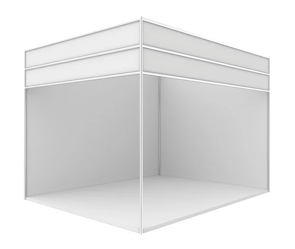 Blank exhibition stand. 3d render isolated on white background — Stock ...