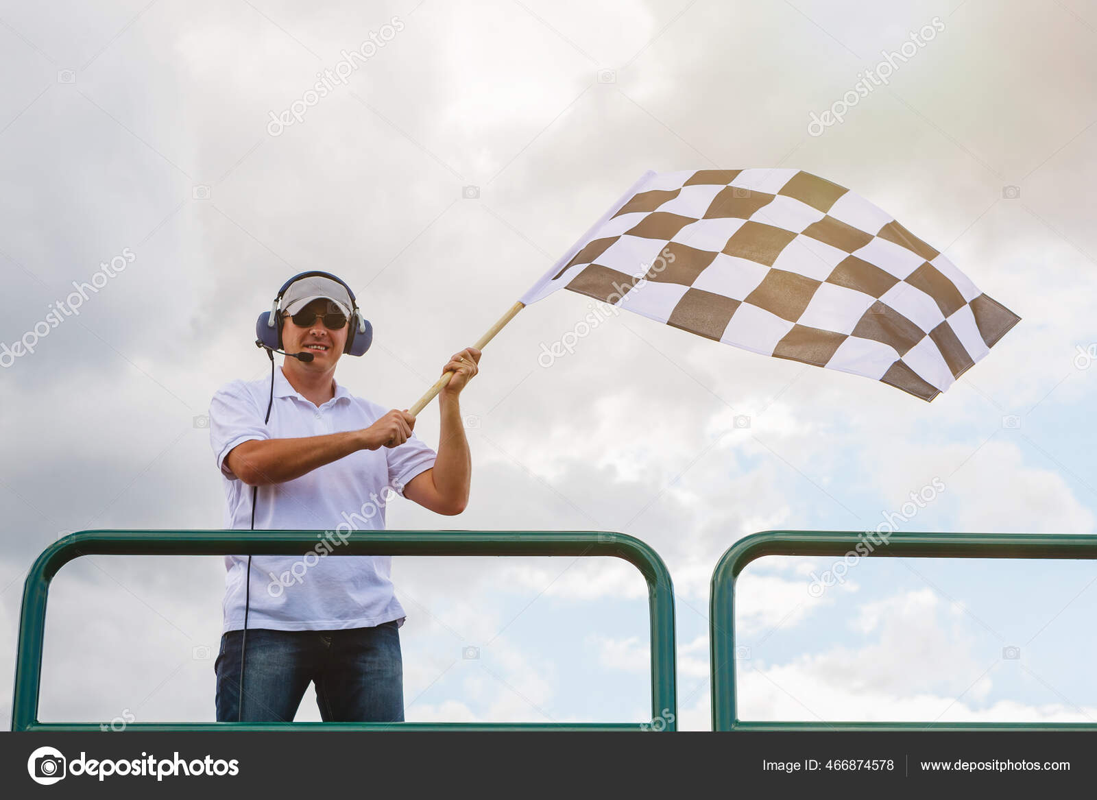 Checkered Racing Finish Line