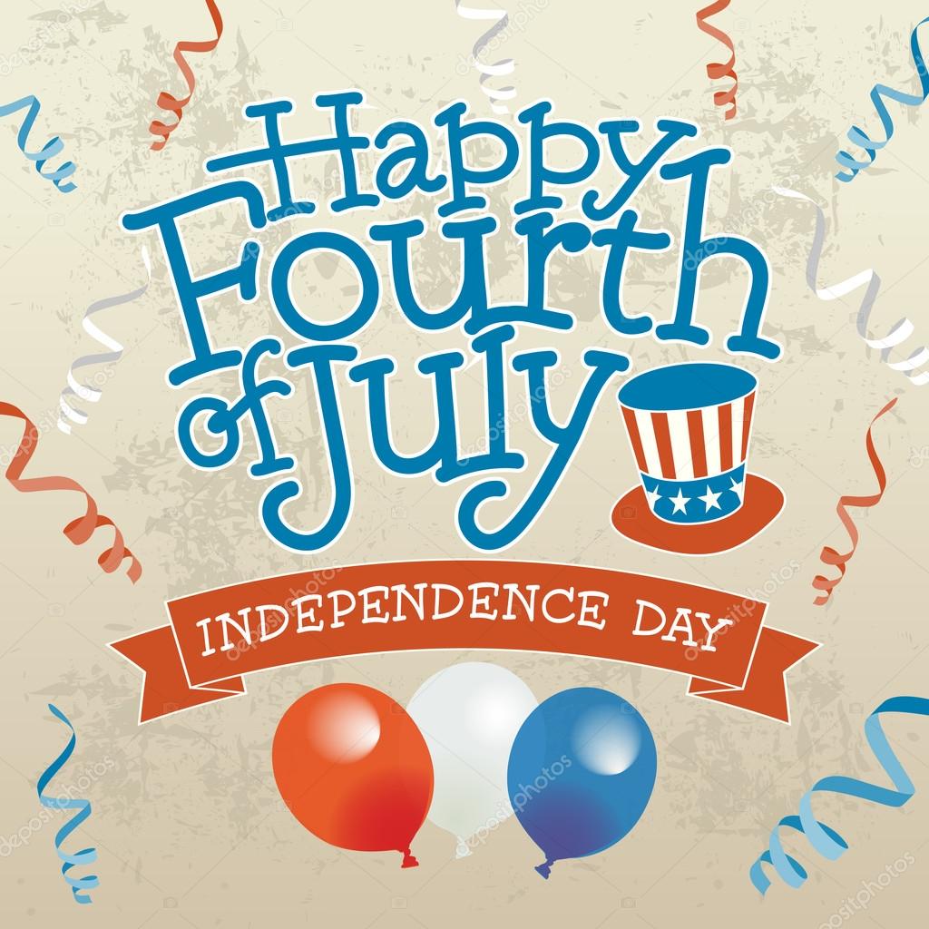 Happy Fourth of July Stock Vector Image by ©Karcha #76162987 Happy Fourth of July Stock Vector Image by ©Karcha #76162987