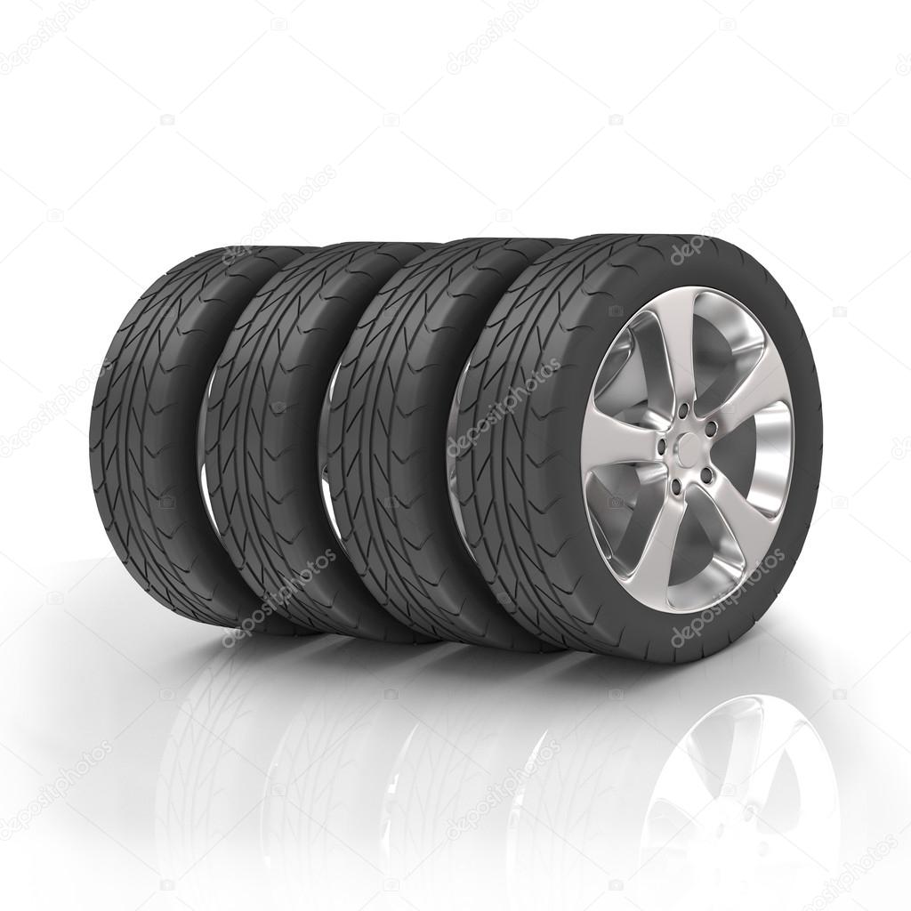 Four tires — Stock Photo © JAlcaraz #53041581