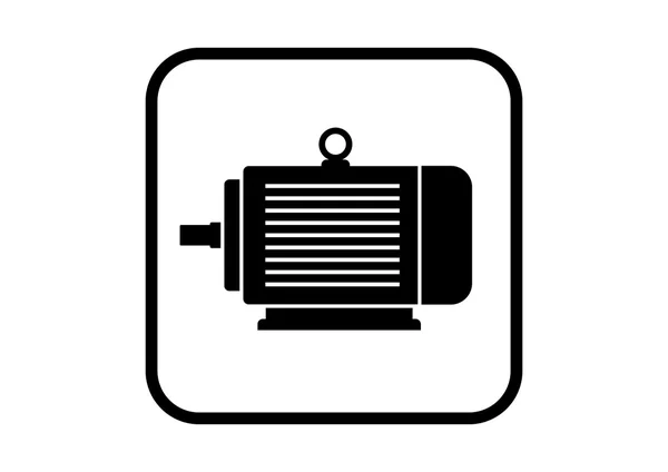 Electric motor icon on white background Stock Vector Image by ...