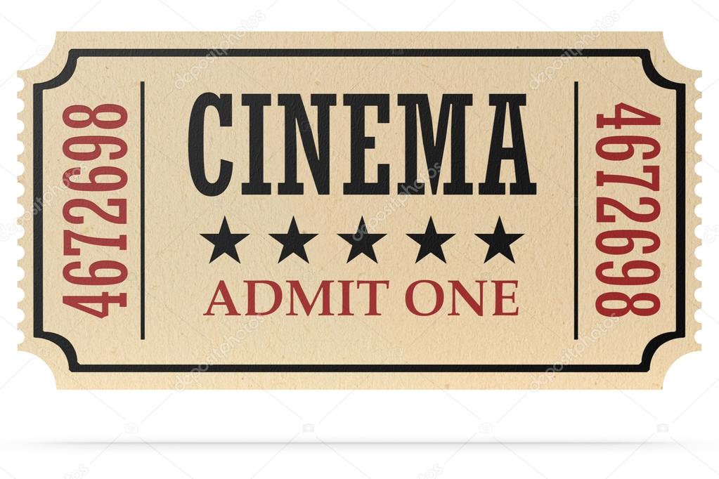 Admit One Movie Ticket