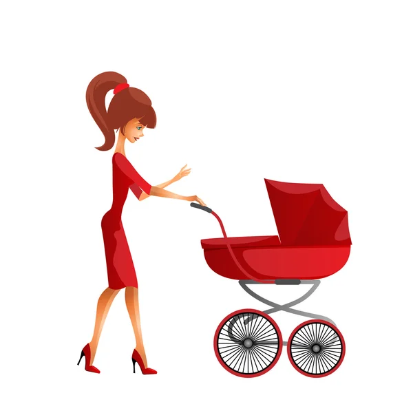 450 Pushing pram Vector Images | Depositphotos