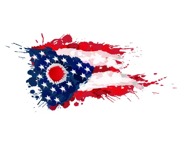 Us Flag Made Of Colorful Splashes ⬇ Vector Image By © Blackspring1