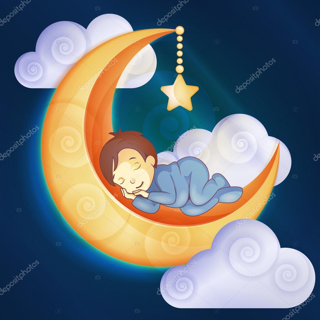 Bedtime Moon Clipart For Kids