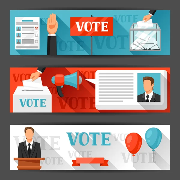 Vote political elections background. Illustration for campaign leaflets ...