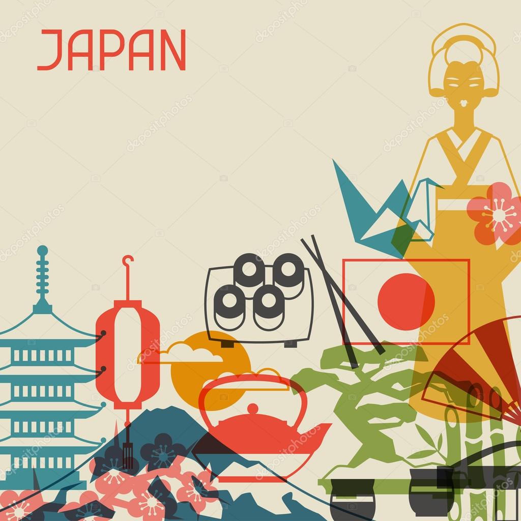 Japan background design. Stock Vector Image by ©incomible #64322391