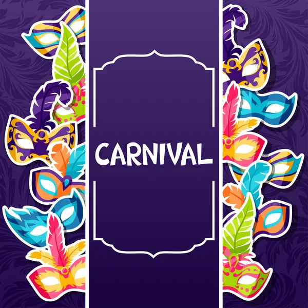 Karneval masker vektor dekaler Vector Art Stock Images | Depositphotos