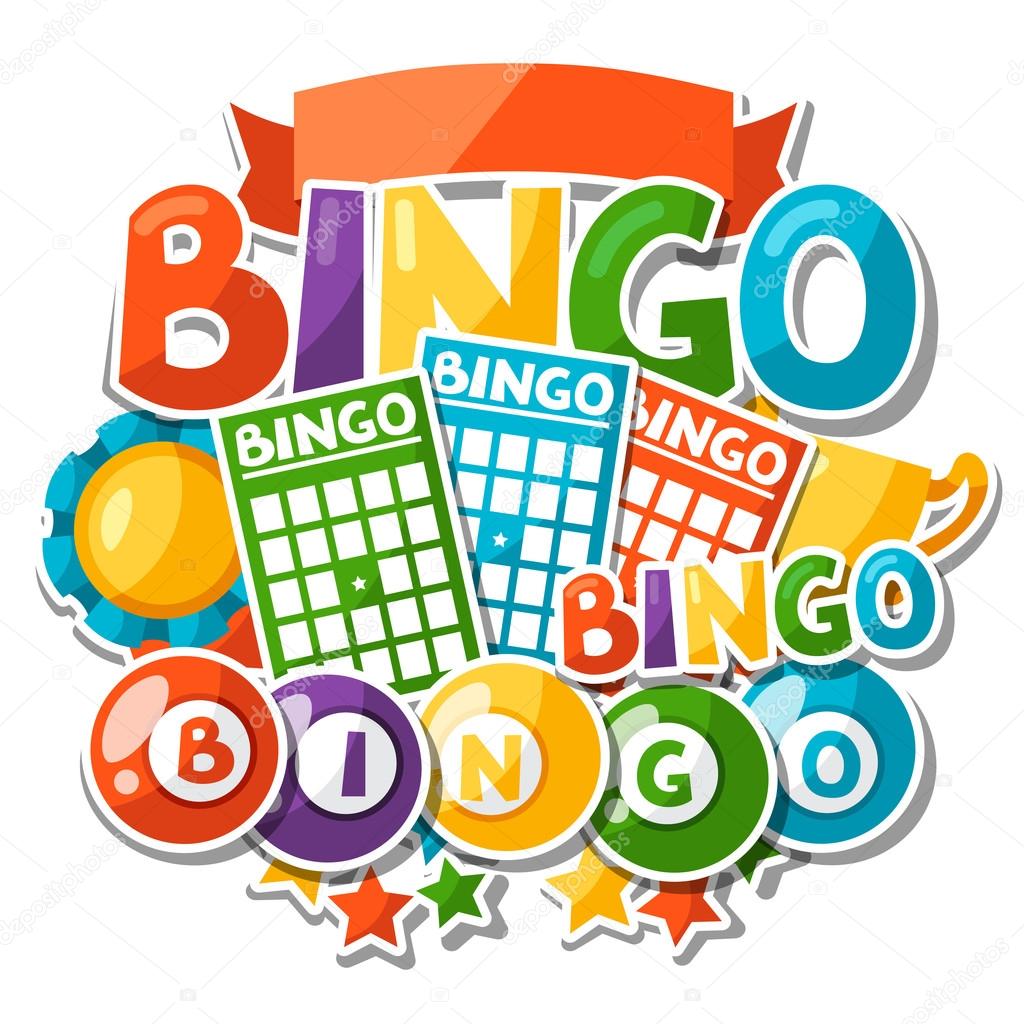 Bingo or lottery game background with balls and cards Stock Vector ...
