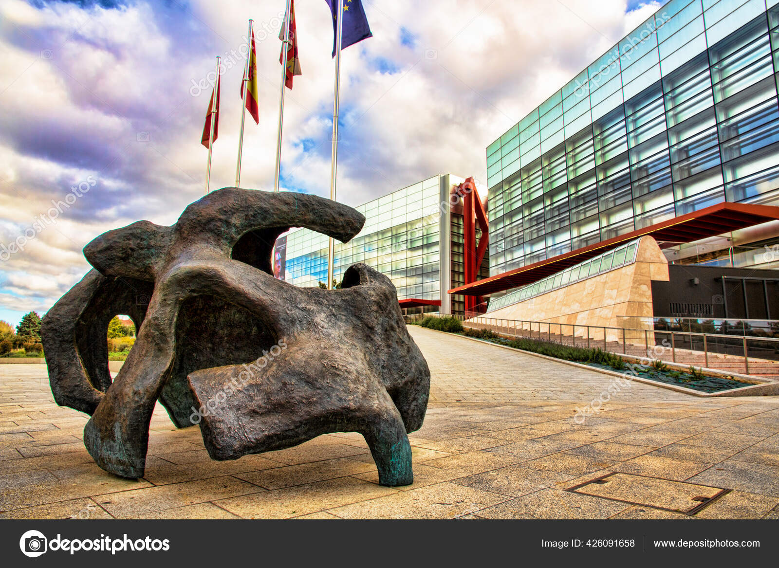 Skull Statue Museum Human Evolution Meh Burgos Spain – Stock Editorial ...