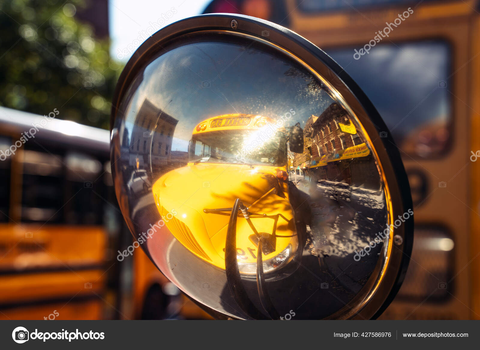 School Bus Inside Mirror