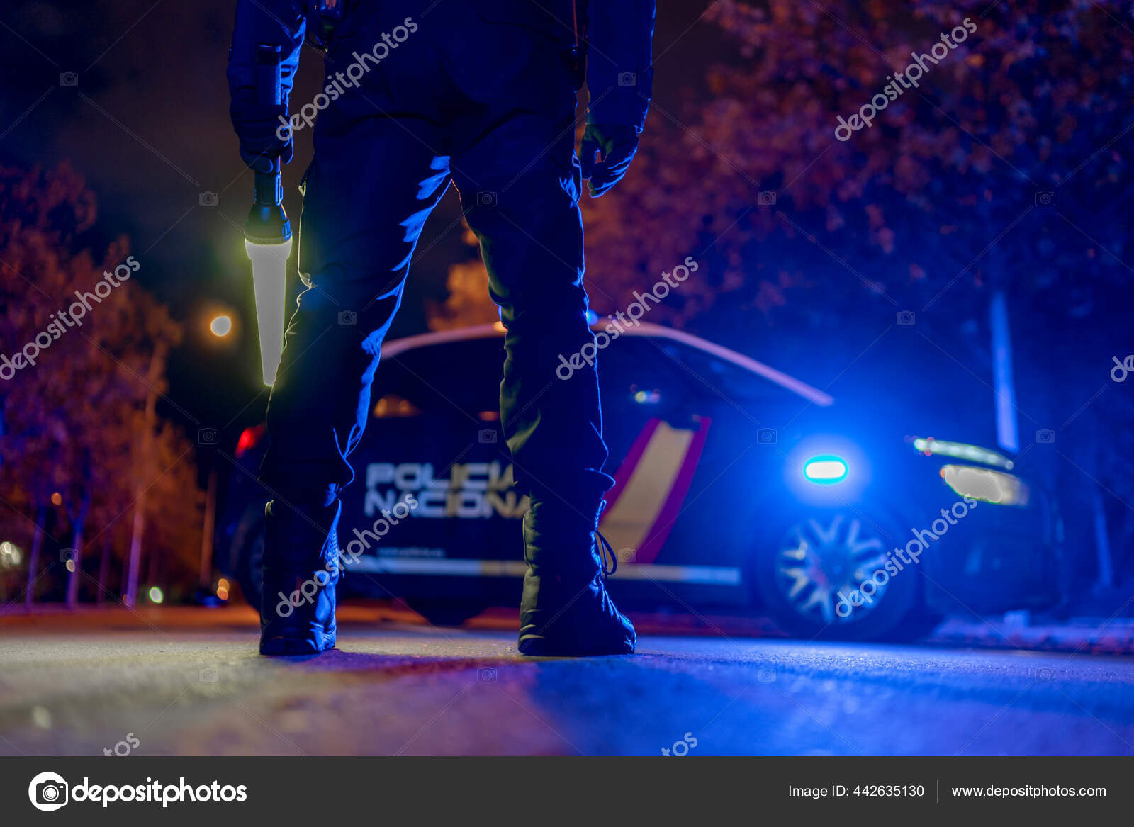 Police Checks Night Confinement — Stock Photo © Cavan #442635130