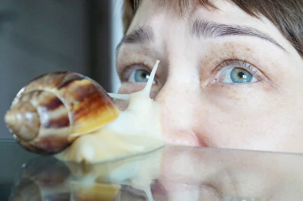 Woman and snails Stock Photos, Royalty Free Woman and snails Images ...