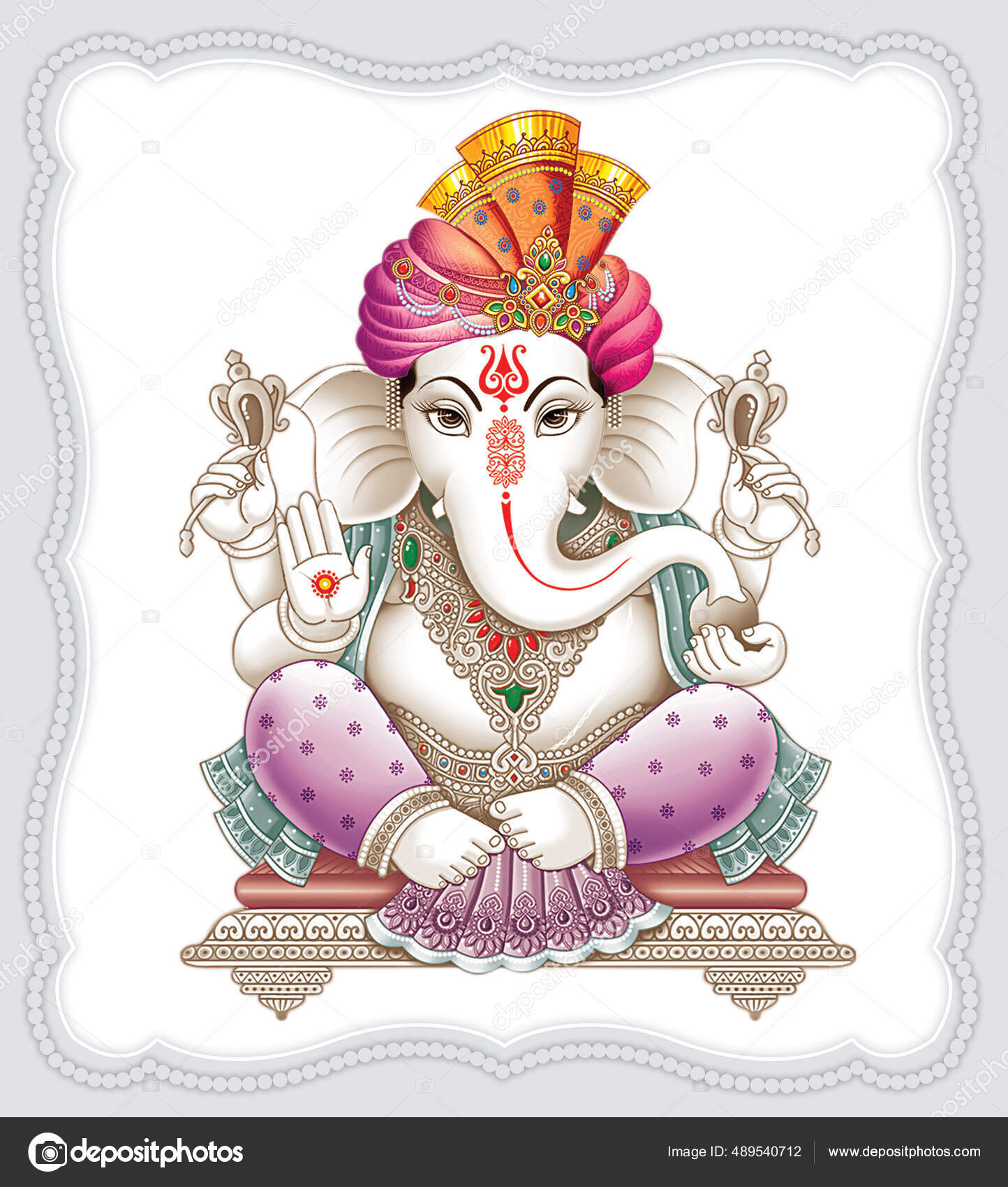 Download 600 White background ganesh images For religious purposes