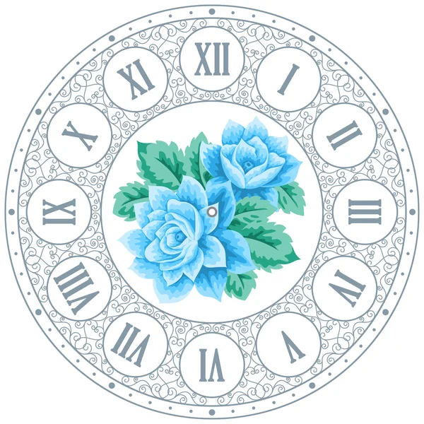 Vintage clock face with roses Stock Vector Image by ©NonikaStar #92734078