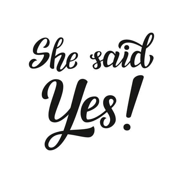 She said yes Vector Art Stock Images | Depositphotos