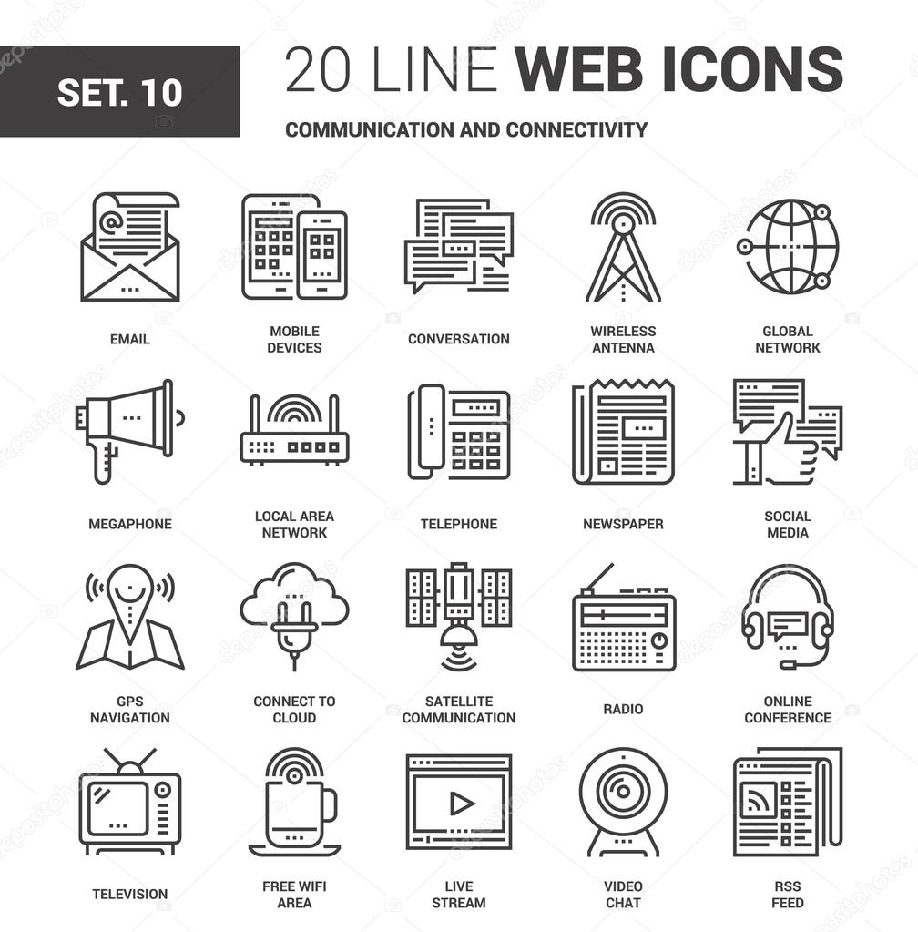 Communication and Connectivity Stock Vector Image by ©vasabii777 #119099854