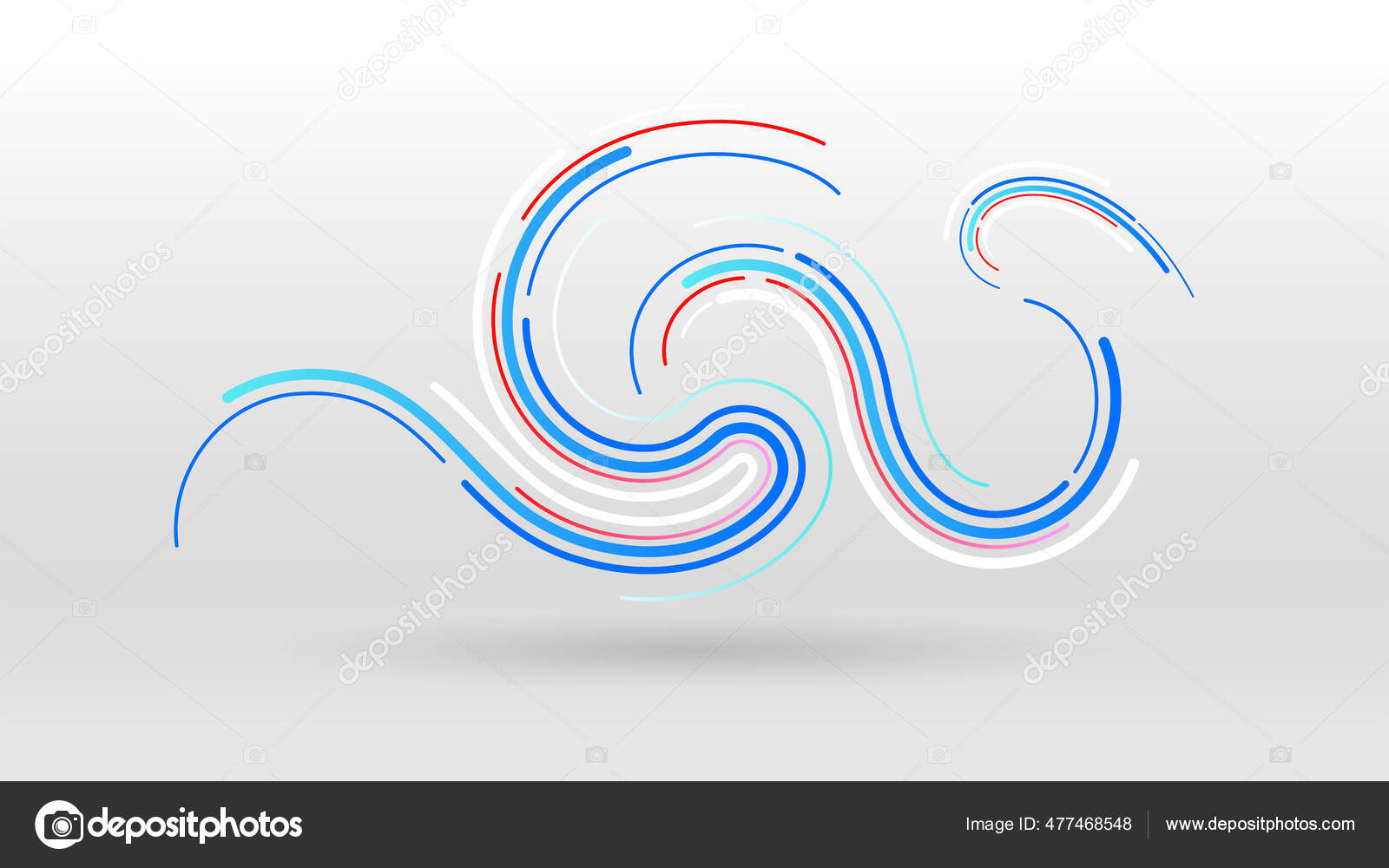 Motion Dynamic Wave Line Elements Movement Abstract Vector Background ...