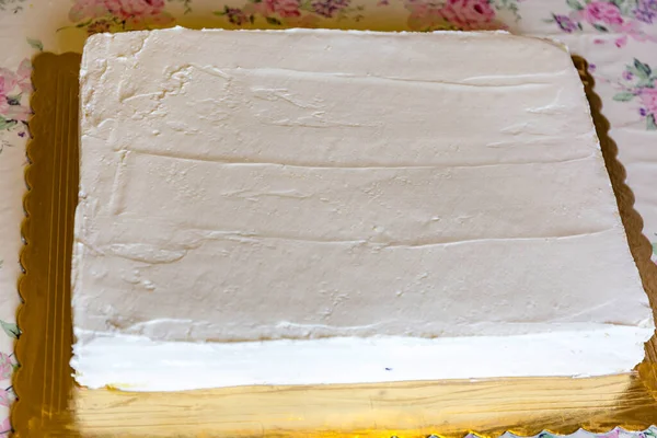 Blank Square Cake