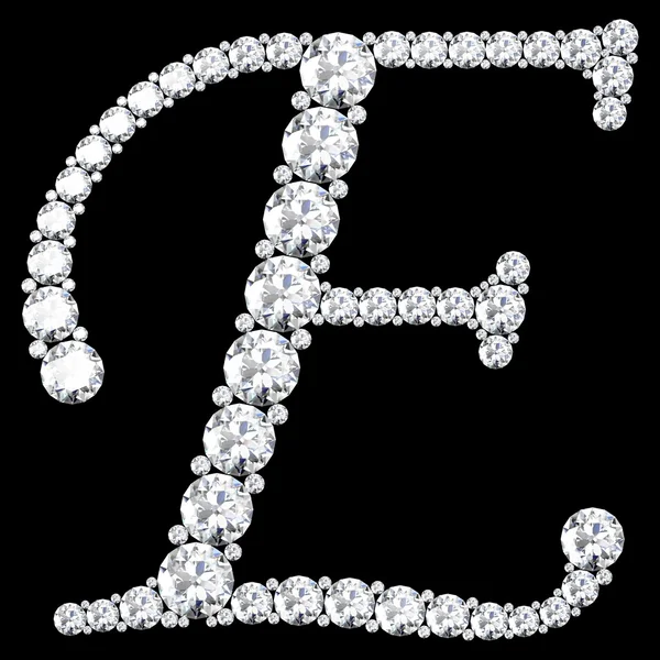E Letter made from diamonds and gems — Stock Photo © Boykung #64530187