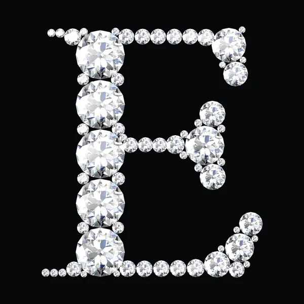 The Letter E In Diamonds