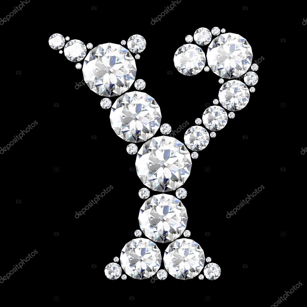 A stunning beautiful Y set in diamonds Stock Vector Image by ©Boykung ...