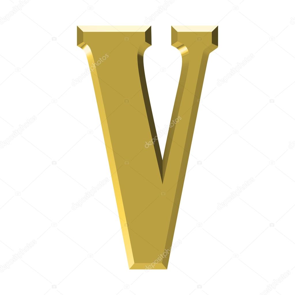 Golden V letter Stock Vector Image by ©Boykung #76418199