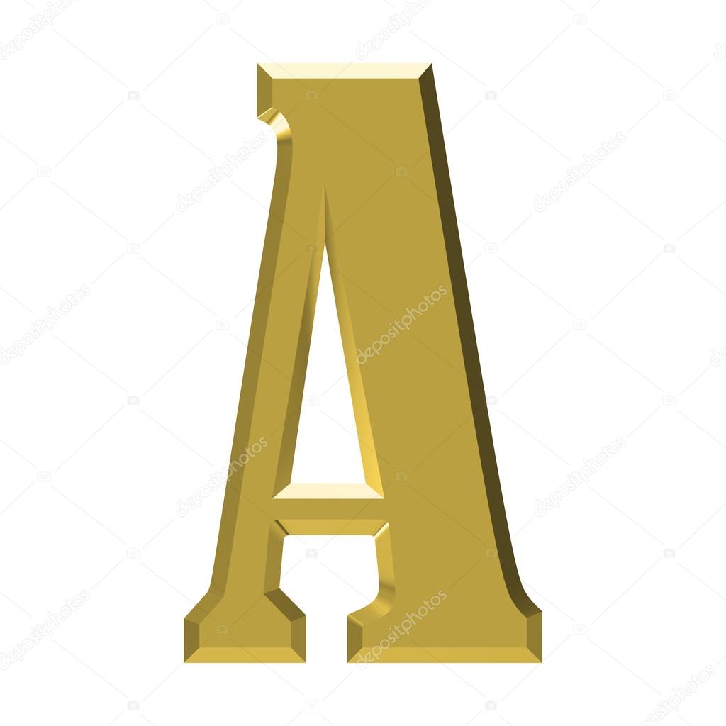 Golden A letter Stock Vector Image by ©Boykung #76418211