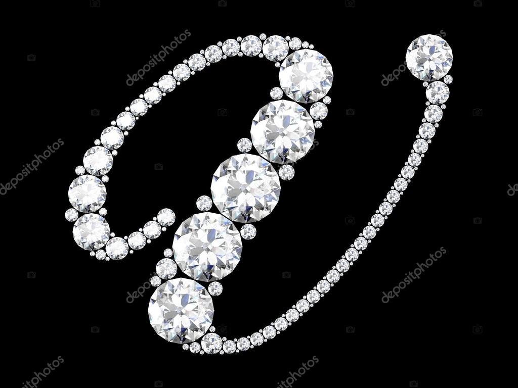 A stunning beautiful "V" set in diamonds. V6 — Stock Photo © Boykung ...