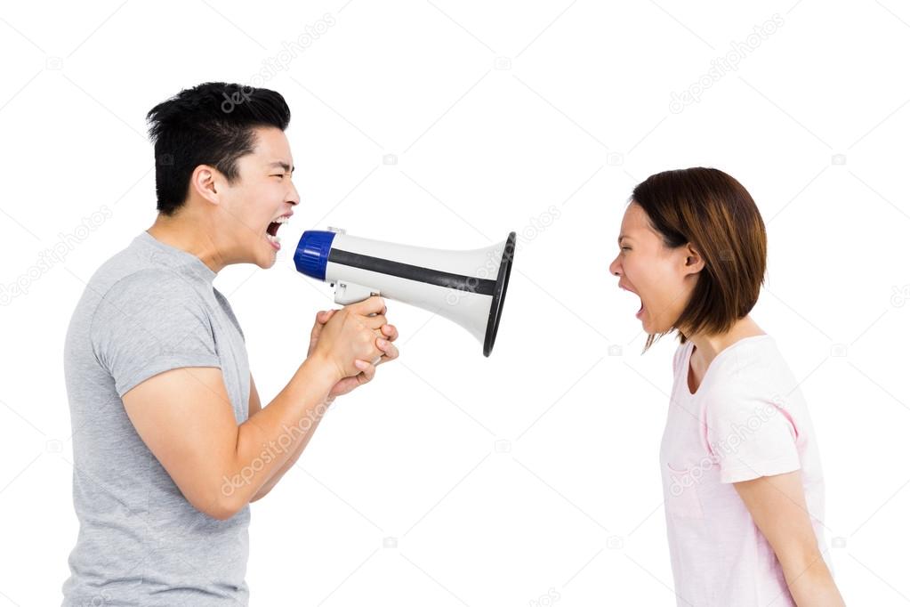 Angry man shouting at woman Stock Photo by ©Wavebreakmedia 102607482