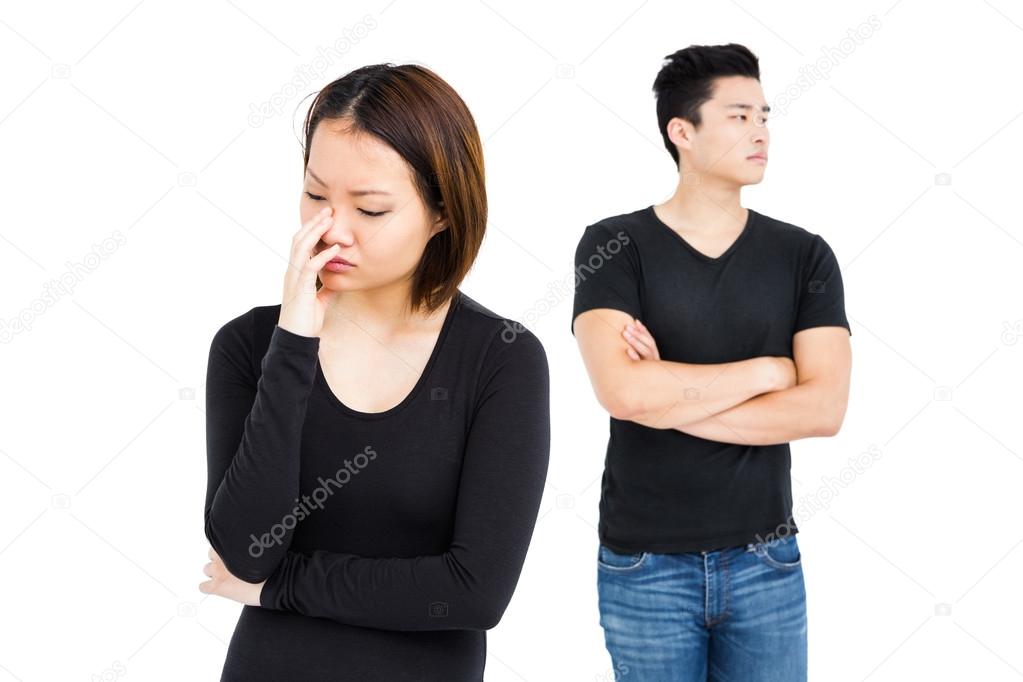 Couple ignoring each other Stock Photo by ©Wavebreakmedia 102616678