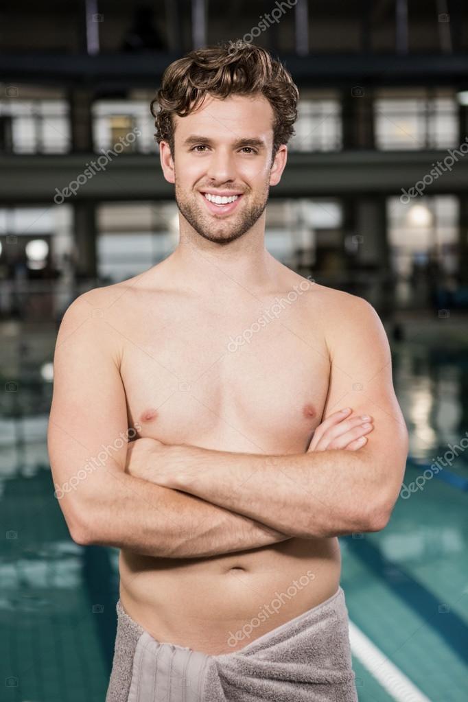 Swimmer standing with arms crossed — Stock Photo © Wavebreakmedia ...