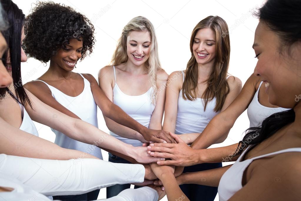 Women in circle putting hands together Stock Photo by ©Wavebreakmedia ...