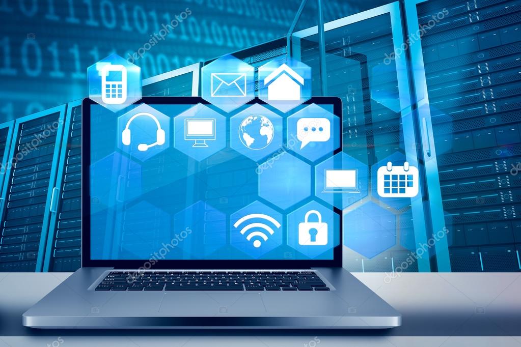 Large screen of computer Stock Photo by ©Wavebreakmedia 106557676