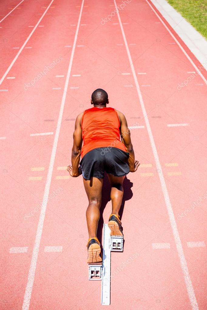 Athlete ready to run — Stock Photo © Wavebreakmedia #110784216
