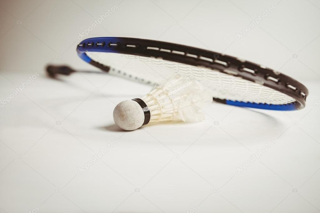 Badminton racket and shuttlecock Stock Photo by ©Wavebreakmedia 110803472