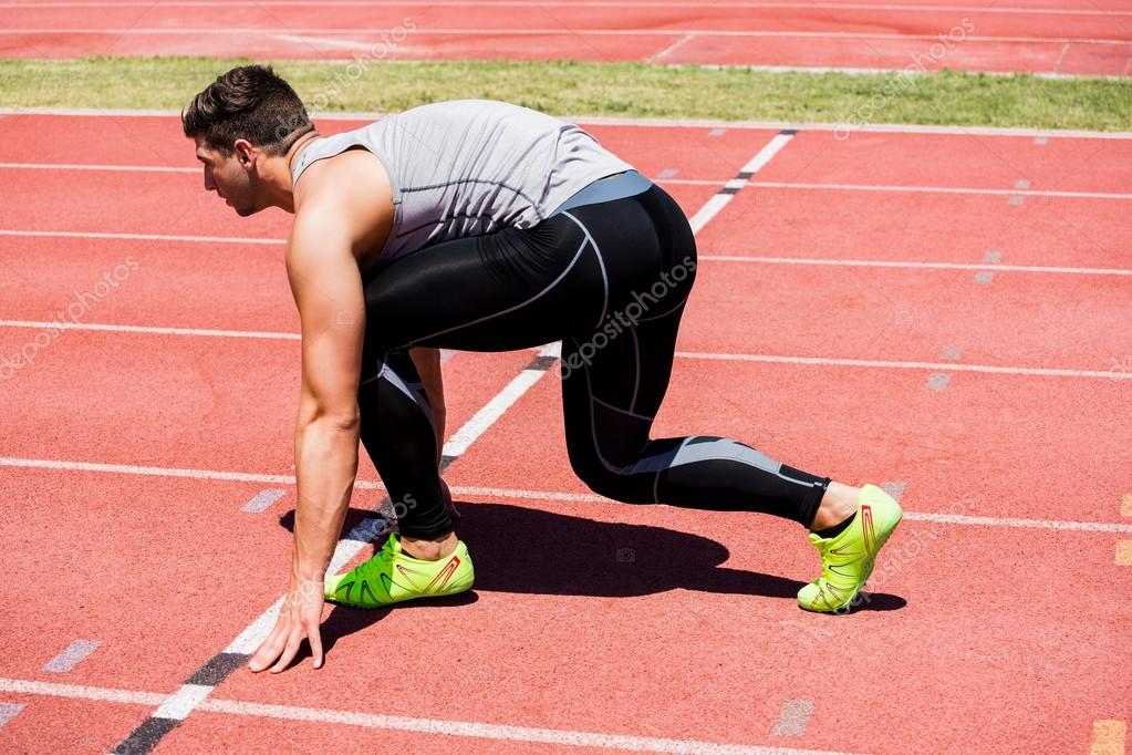 Athlete ready to run — Stock Photo © Wavebreakmedia #110812262