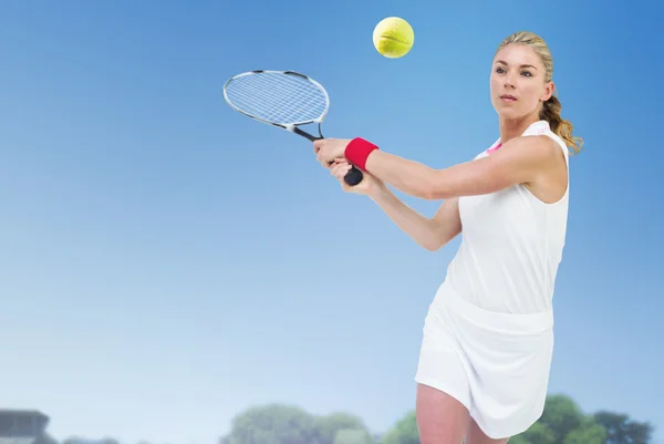 Female athlete playing tennis Stock Photo by ©Wavebreakmedia 111724652