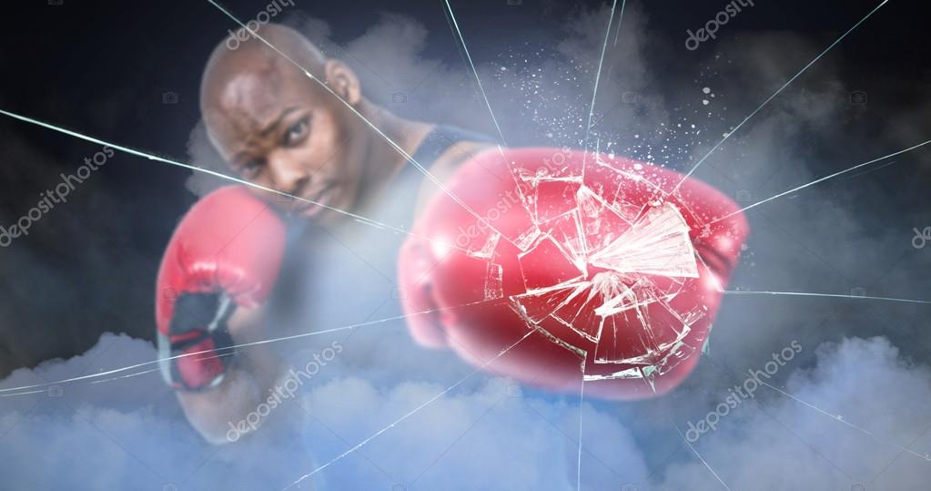 Fit man boxing with gloves — Stock Photo © Wavebreakmedia #111729810