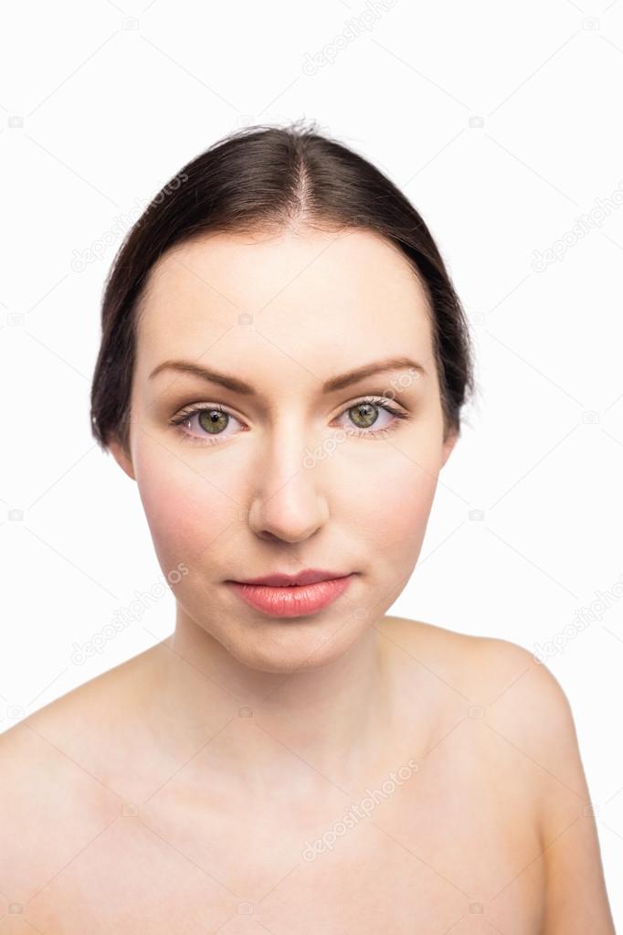 Woman posing with natural makeup Stock Photo by ©Wavebreakmedia 112932924