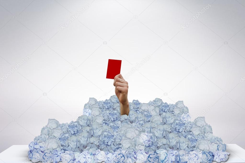 Hand holding up red card Stock Photo by ©Wavebreakmedia 113590270 Hand holding up red card Stock Photo by ©Wavebreakmedia 113590270