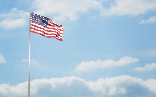American flag waving on pole — Stock Photo © Wavebreakmedia #113678606