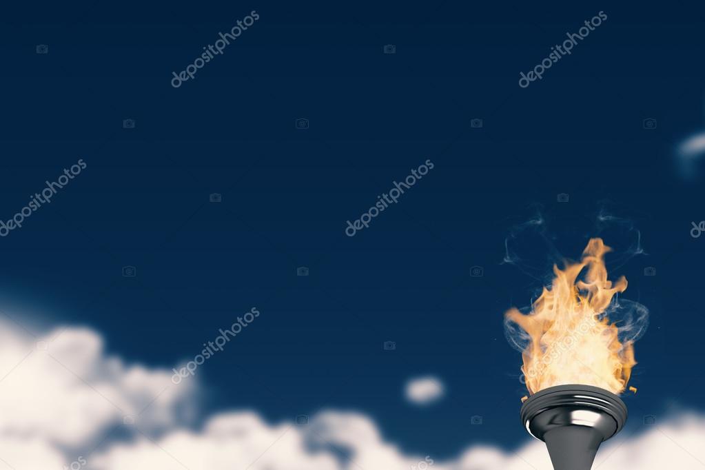 Composite image of the olympic fire — Stock Photo © Wavebreakmedia ...