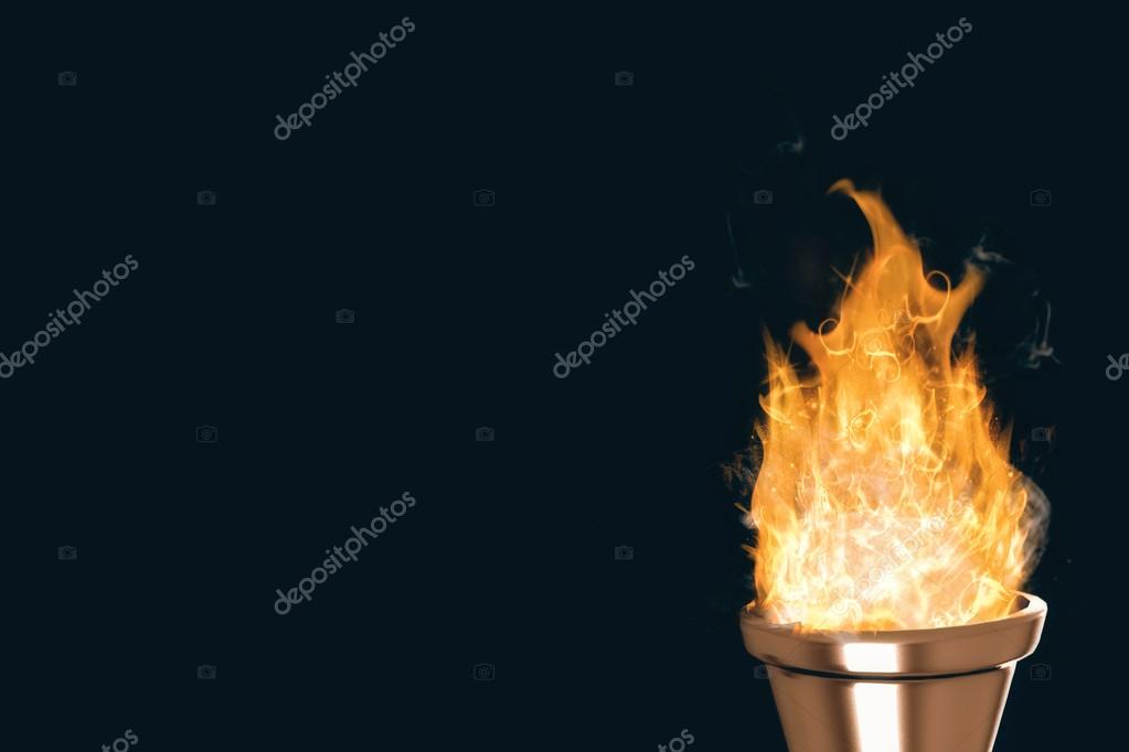 Composite image of the olympic fire — Stock Photo © Wavebreakmedia ...