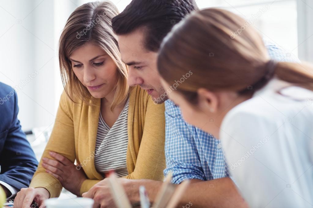 Serious photo editor discussing — Stock Photo © Wavebreakmedia #114913804