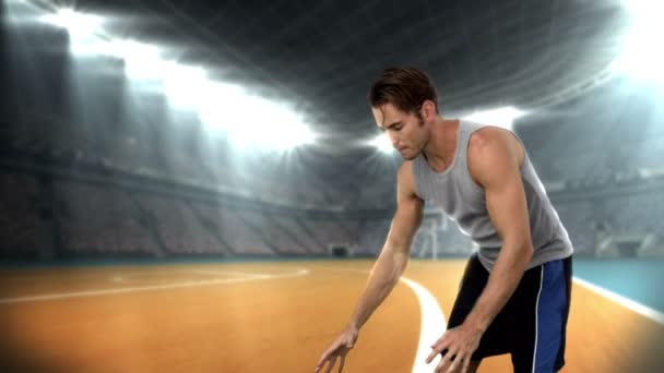 Basketball player passing ball — Stock Video © Wavebreakmedia #118184086