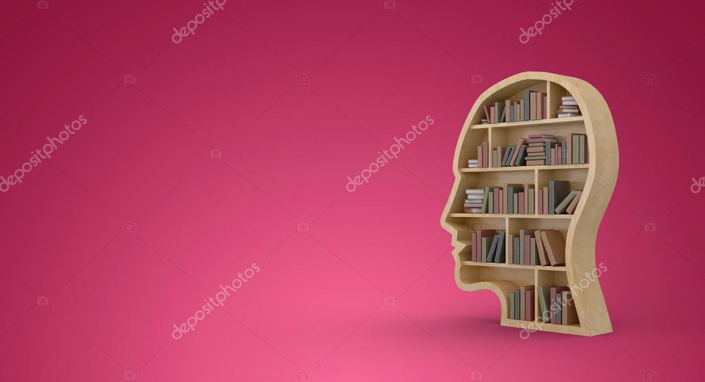 Books arranged in human face shape — Stock Photo © Wavebreakmedia ...