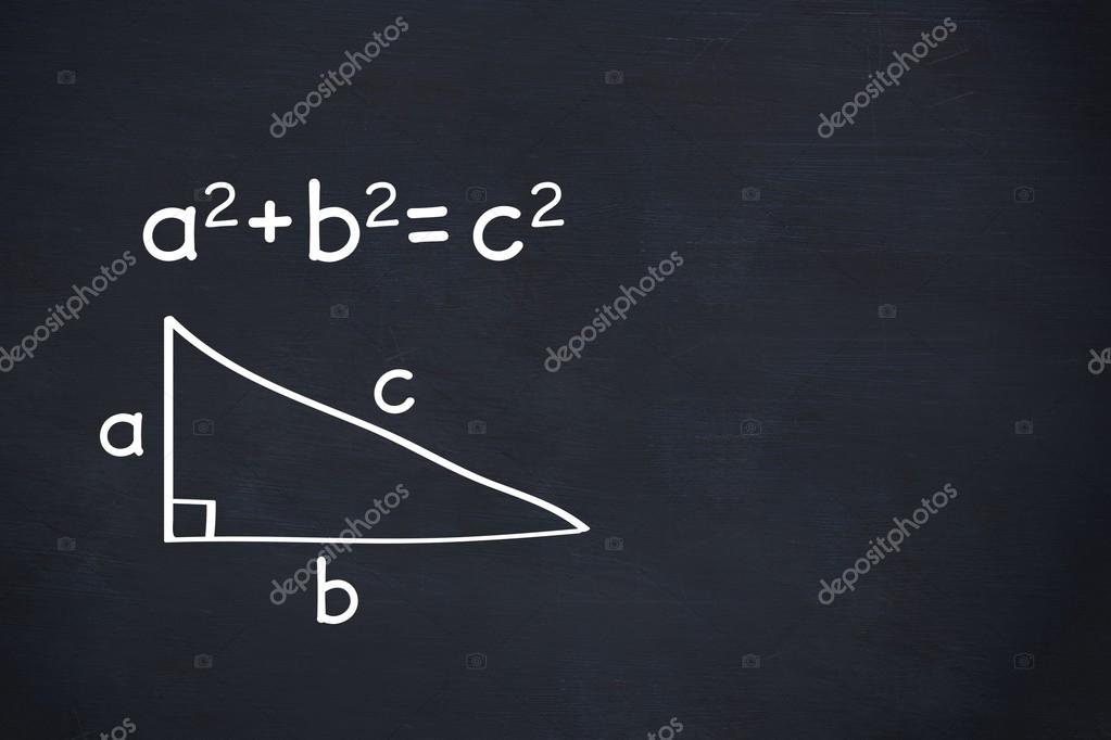 Pythagoras theorem on chalkboard background ⬇ Stock Photo, Image by ...