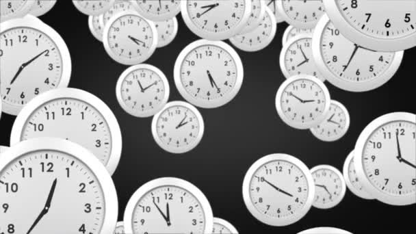 Many Clocks Background — Stock Video © mihavincadani #244857900